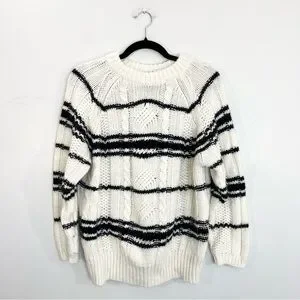 Anthropologie | Sweaters | Anthro Elsamanda Italy Alpaca Blue White ...